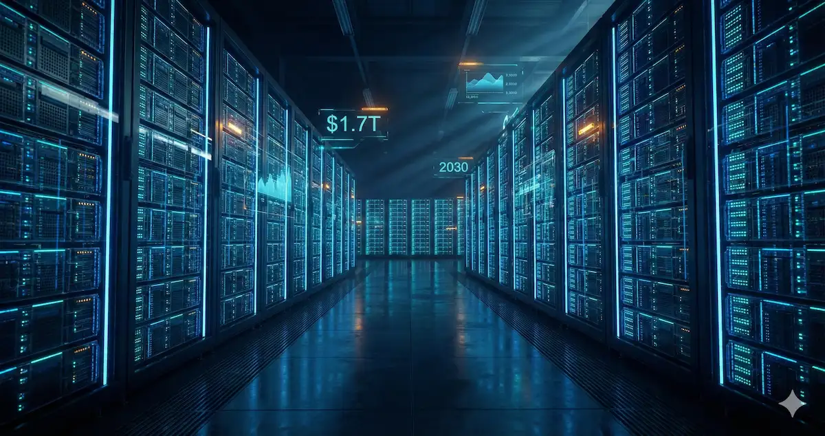 Data Center Capex to Hit $1.7T by 2030 on AI Boom